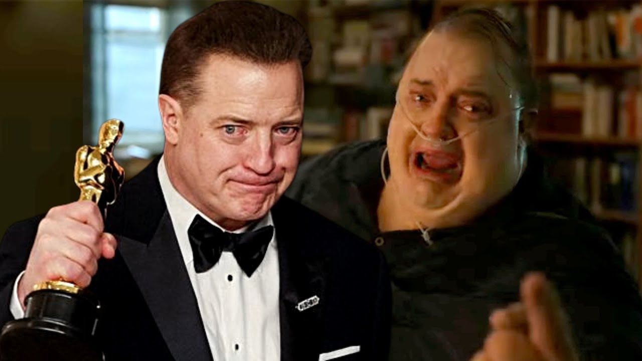 brendan fraser win best actor award at oscars - YouTube