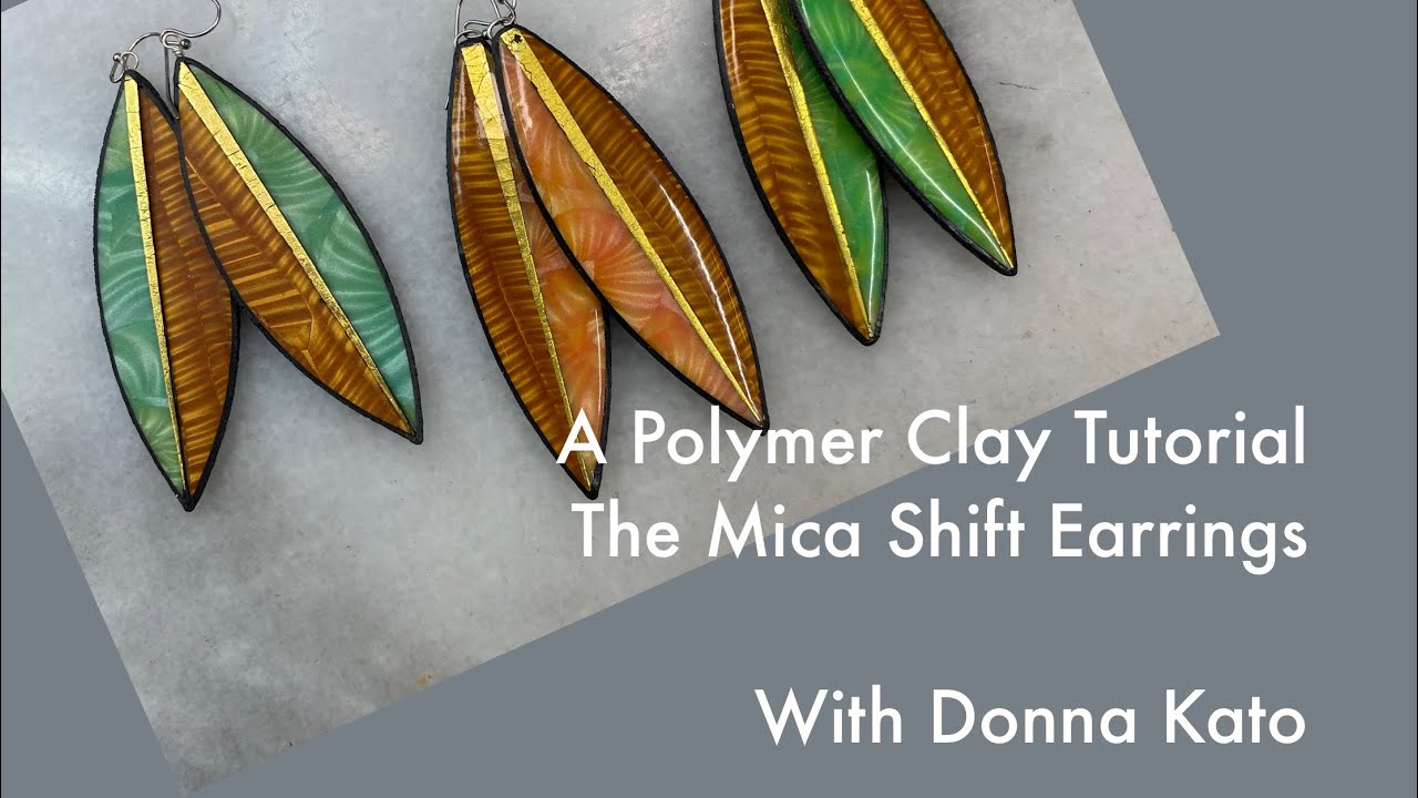A Polymer Clay Tutorial: Mica Shift Earrings - YouTube