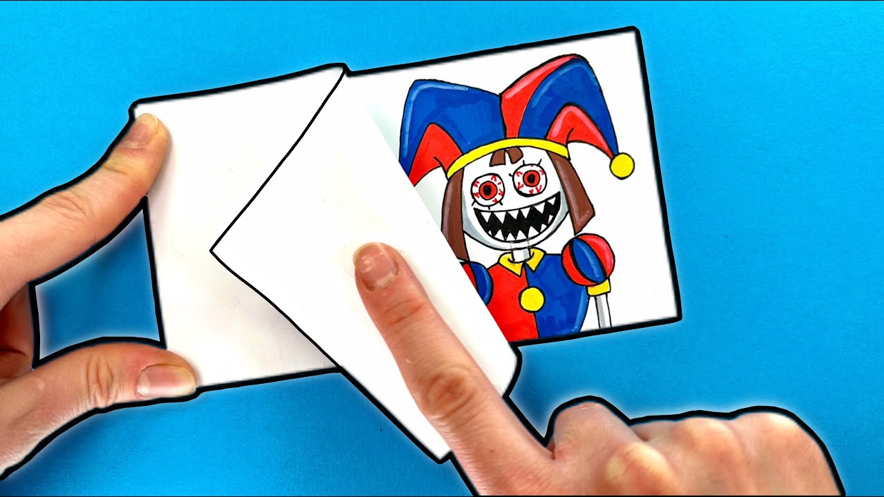 Making Paper Craft Animation with Pomni by Digital Circus ️ TADC ...