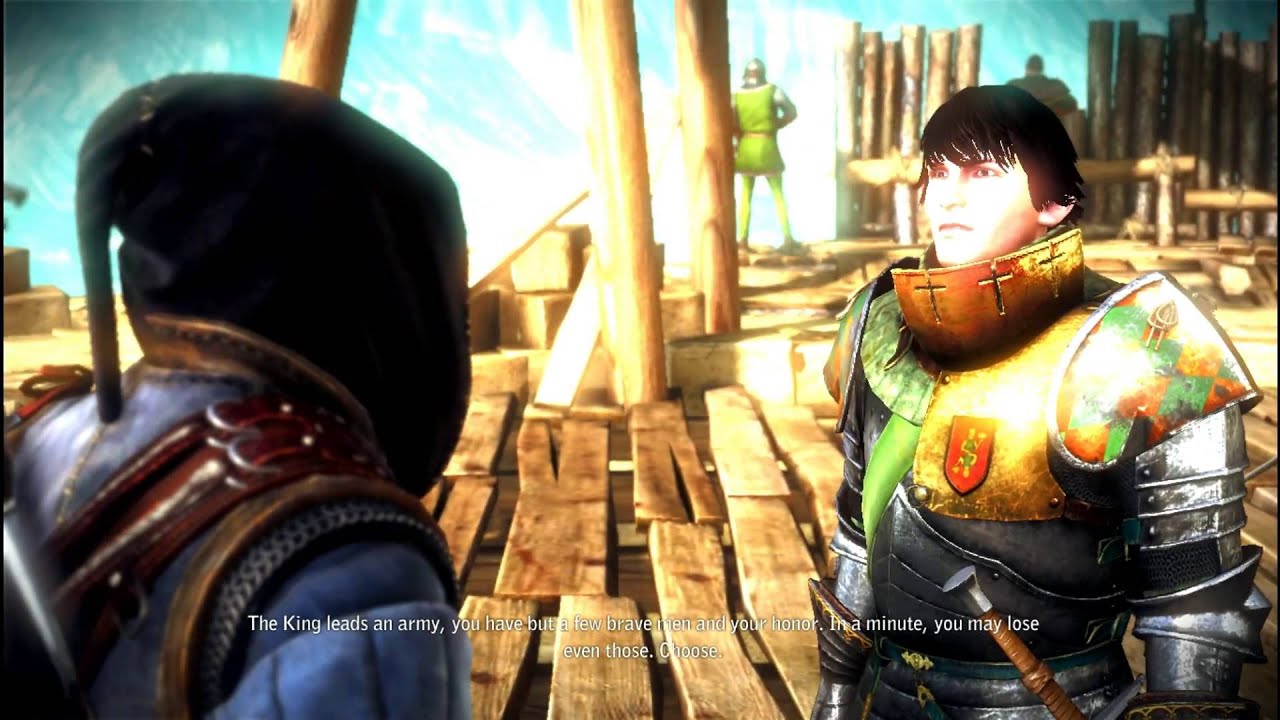 The Witcher 2 (5) Fight with the Aryan - YouTube