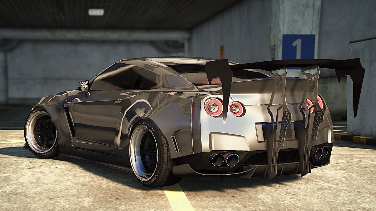 1500HP WideBody Nissan GTR R-35 - GTA 5 Mods | Gameplay - YouTube