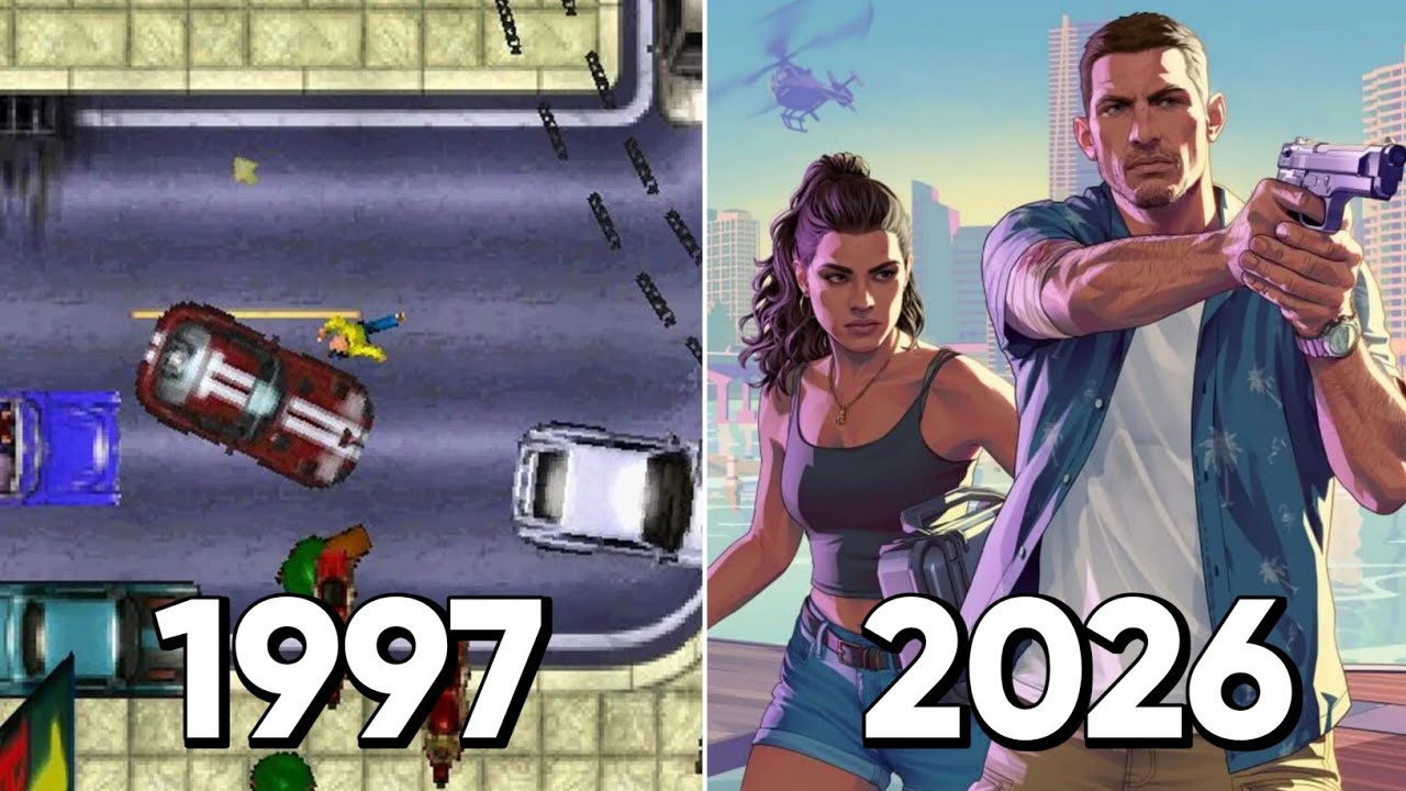 Evolution of Grand Theft Auto Games (1997-2026) - YouTube