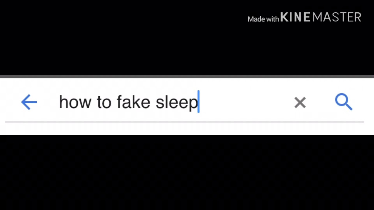 How to fake sleep 😴😂 - YouTube
