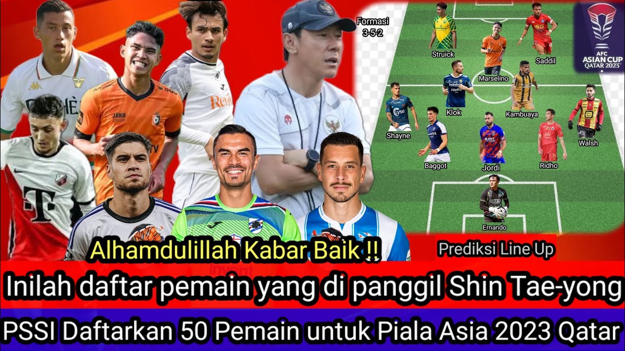 BERITA TIMNAS HARI INI - Daftar pemain timnas - Prediksi line up ...