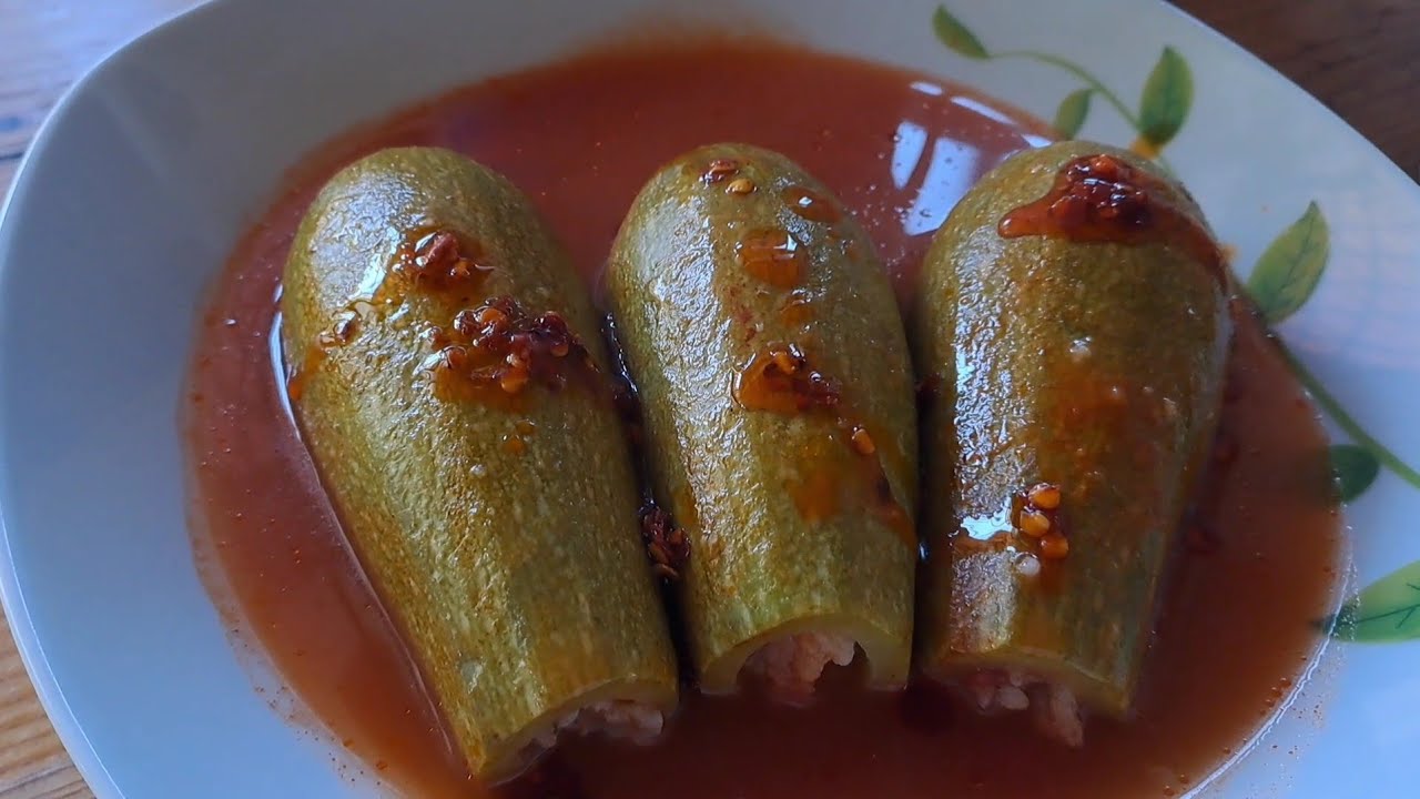 calabacitas rellenas de carne molida y arroz "Koussa mehshe" receta ...