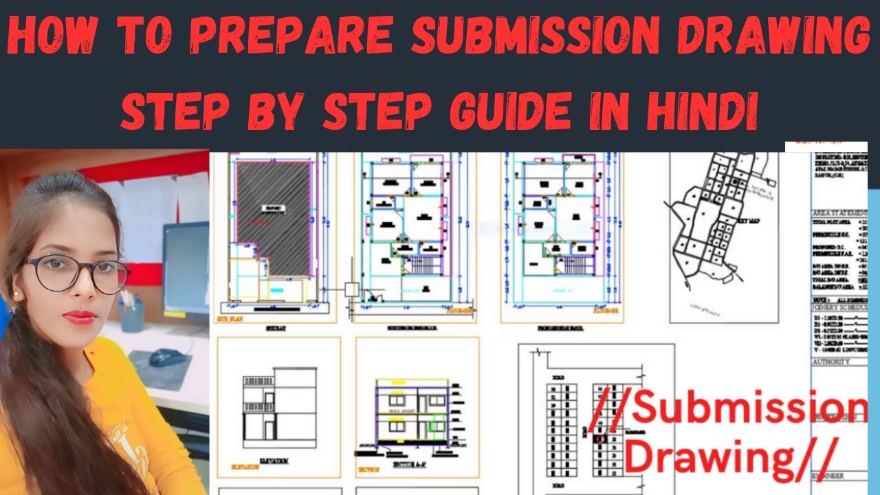 How to prepare submission drawing in civil engineering - YouTube