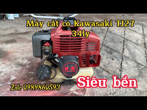 Máy cắt cỏ Kawasaki TJ27 (34ly) Giá 2tr4 - YouTube