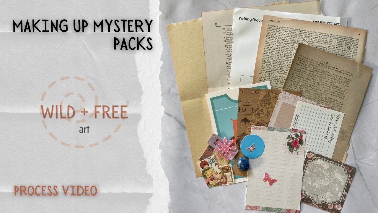 Let's put together some mystery paper packs! - YouTube