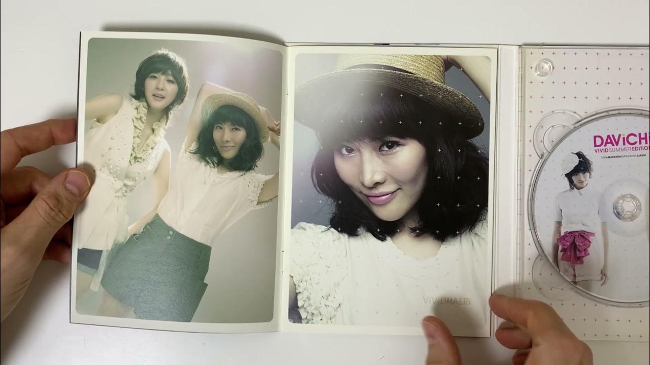 Davichi 1st Album Repackage - Vol. 1.5 Vivid Summer Edition Unboxing (www.kpopsupershop.com ...