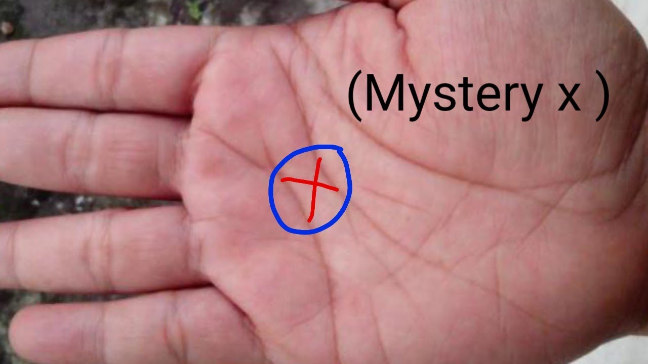 Male hand analysis "Mystery of letter X symbols in real hand palmistry ...