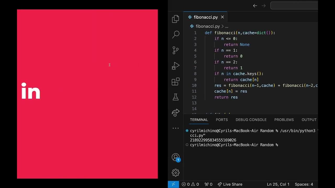 Introduction to Dynamic Programming with Fibonacci Numbers - Part 2 - YouTube