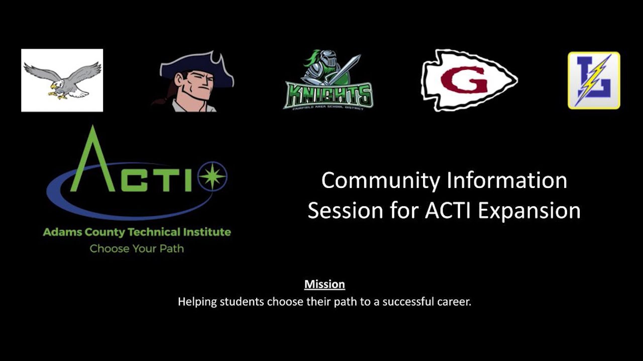 Adams County Technical Institute's Community Information Session - YouTube