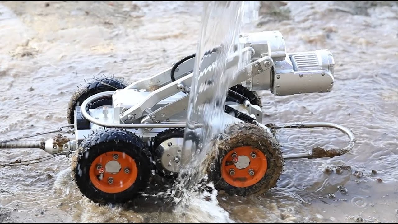 pipe inspection crawler - YouTube
