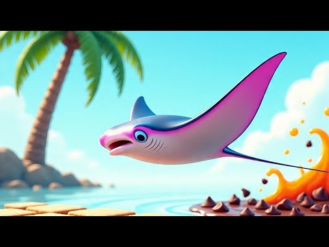 Adorable Manta Ray Nursery Rhyme: Manta Ray Maneuver! - YouTube