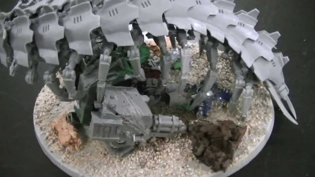 Necron Tomb Stalker from Forge World assembled.- Blue Table Painting ...
