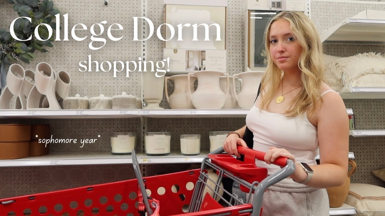 COLLEGE DORM SHOPPING AT TARGET + HAUL 🛍️ - YouTube