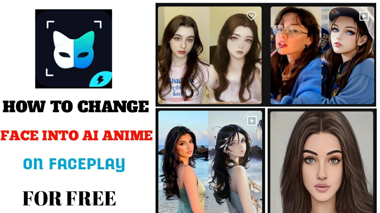 How to turn photo into anime on faceplay for free | AI MANGA Filter ...