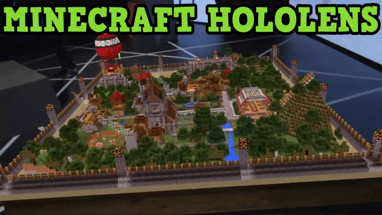 Minecraft HoloLens Gameplay - 3D VIRTUAL REALITY MINECRAFT - YouTube
