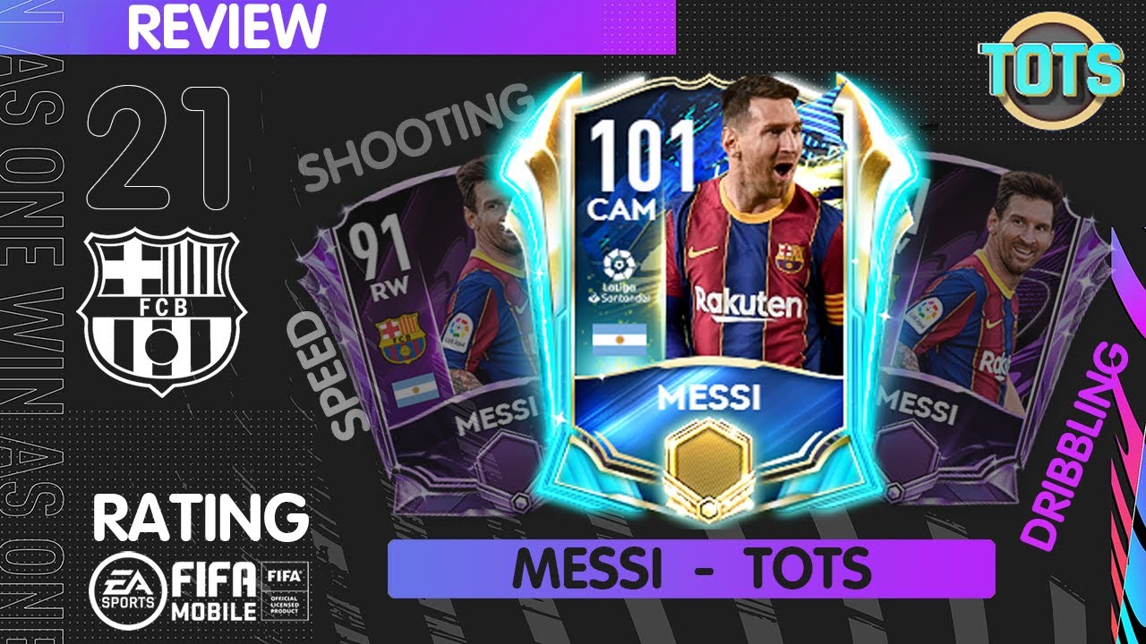 Lionel Messi TOTS Обзор Игрока FIFA 21 mobile - YouTube