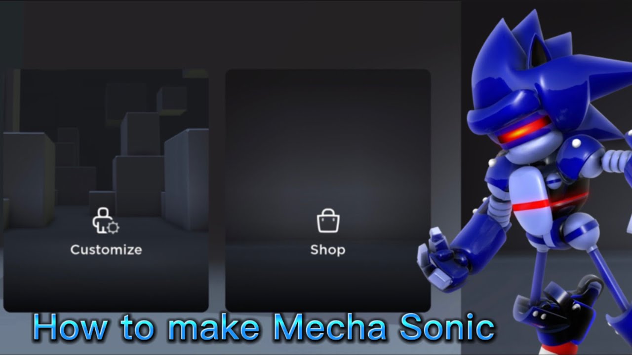 How to make Mecha Sonic inside of Roblox. (Roblox Custom Avatar) - YouTube