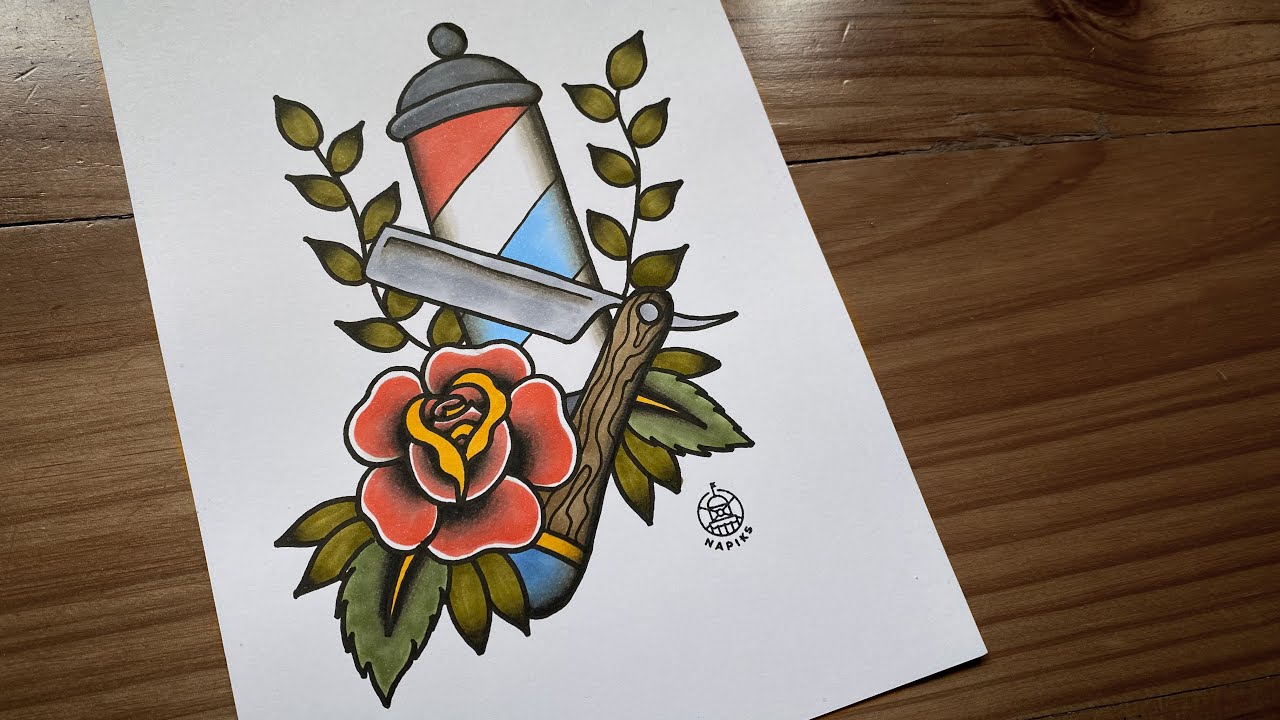 Barber Pole Tattoos Inhaler Tattoo Benchmark Tattoo By Kyle Grover: