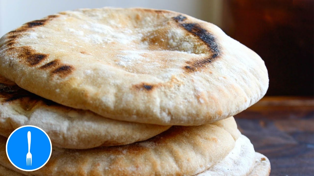 Pan de pita - Pan árabe. Receta ¡Con trucos! - YouTube