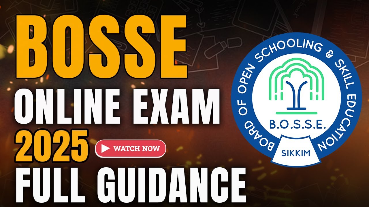 BOSSE Online Examination 2025 | Complete Step-by-Step Guide ...