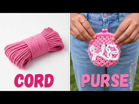 DIY Macrame coin purse Clip-claspTutorial | Perfect for Beginners ...