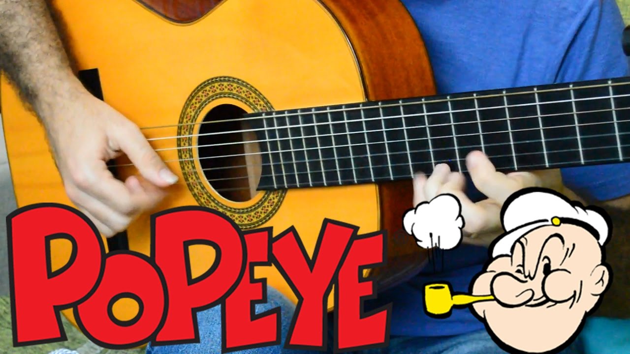 Popeye Theme + The Sailor's Hornpipe - Fingerstyle Guitar Acordes ...