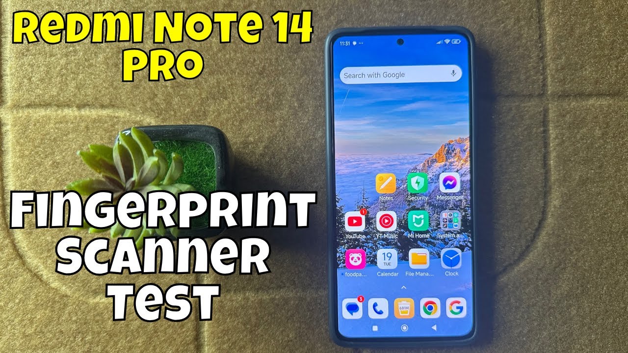 Fingerprint Scanner Test on Redmi Note 14 Pro - Fingerprint Sensor Test ...