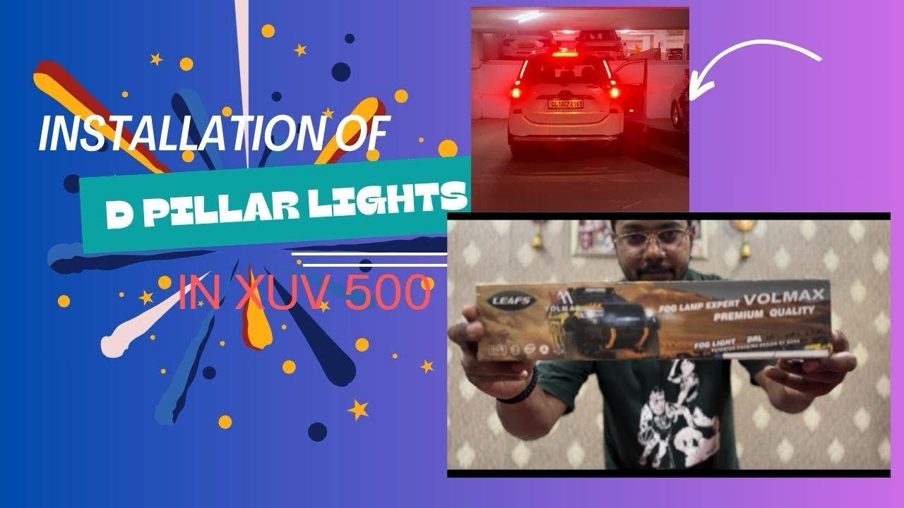 Installation of D-pillar lights in #xuv500 - YouTube