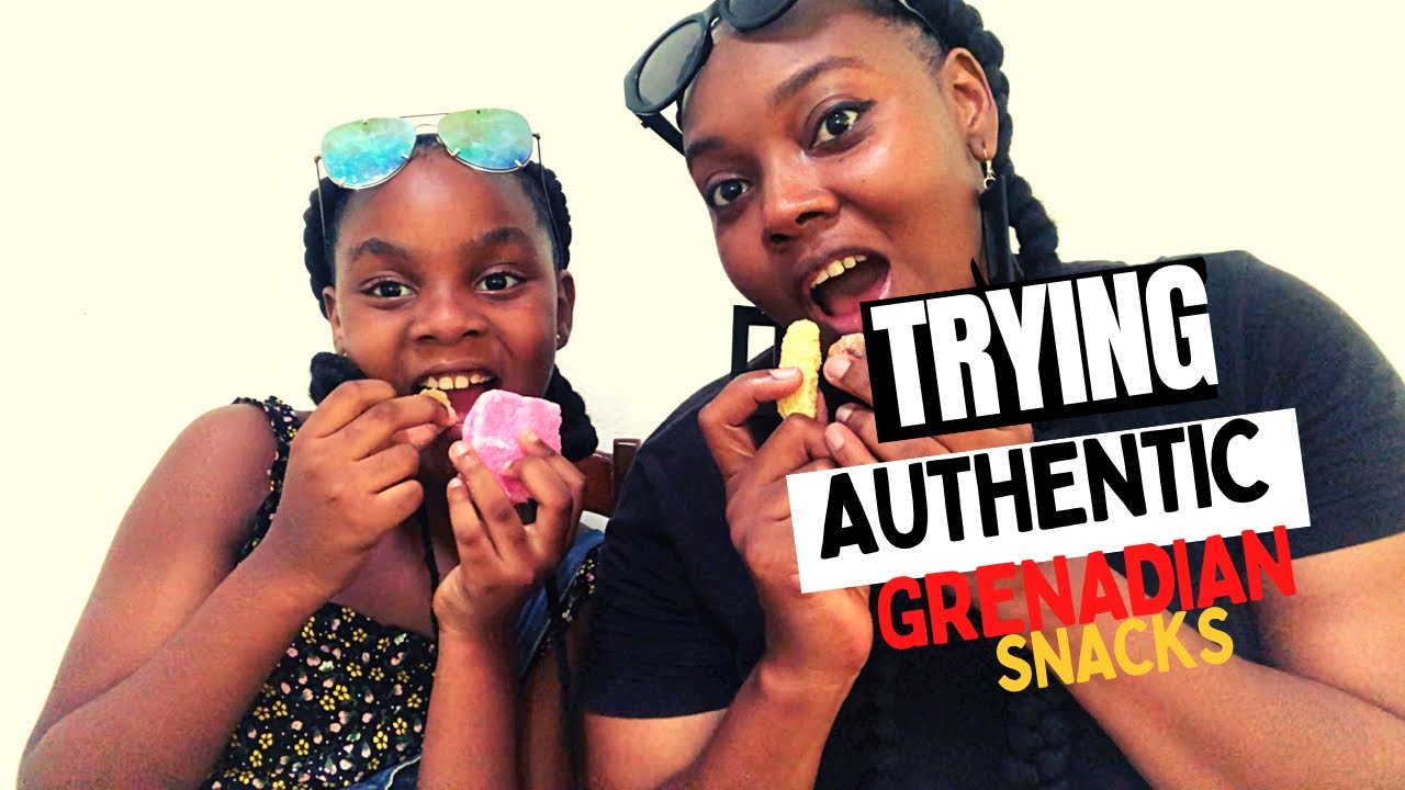 Trying AUTHENTIC GRENADIAN SNACKS! Featuring SoyLa TV - YouTube
