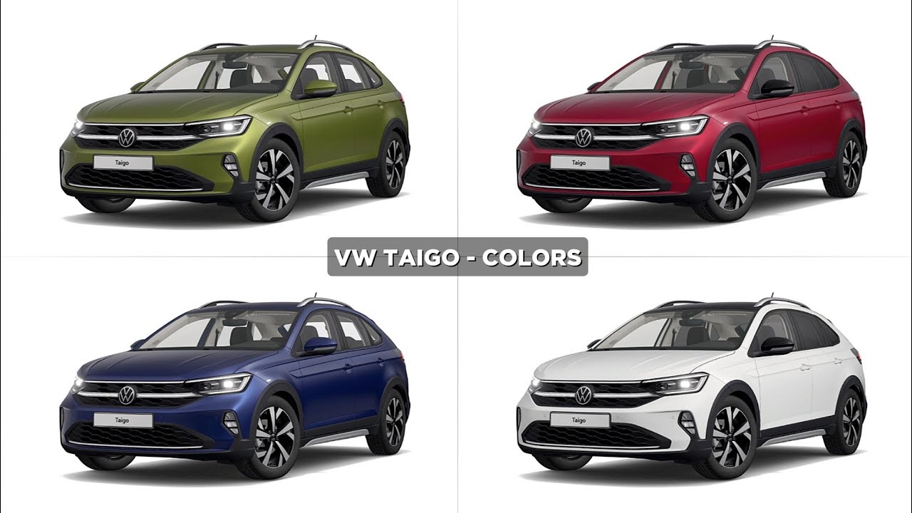 VW TAIGO COLORS - Detailed Comparison - YouTube