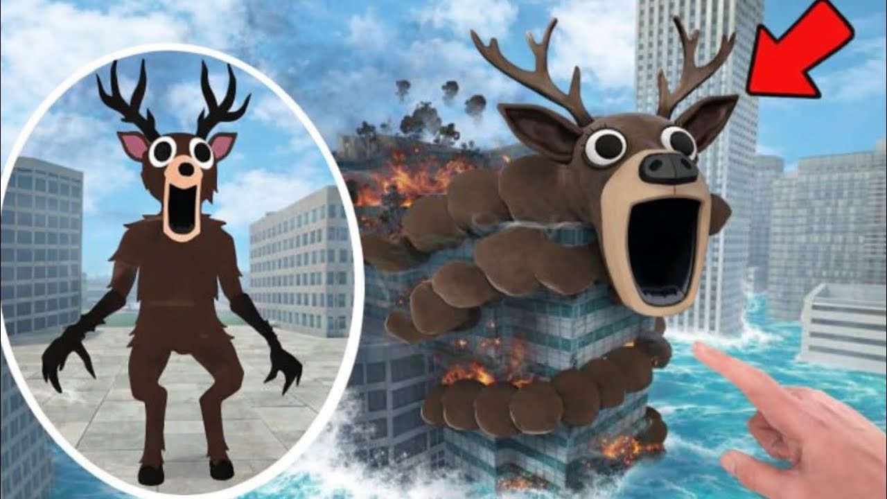 Roblox Giant Hungry Deer Is Hunting Me | Gmod - YouTube