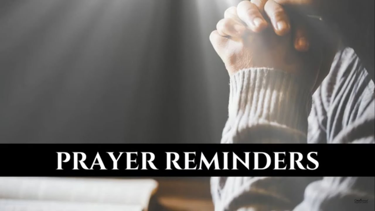 Hebrews 4 - Prayer Reminders - YouTube