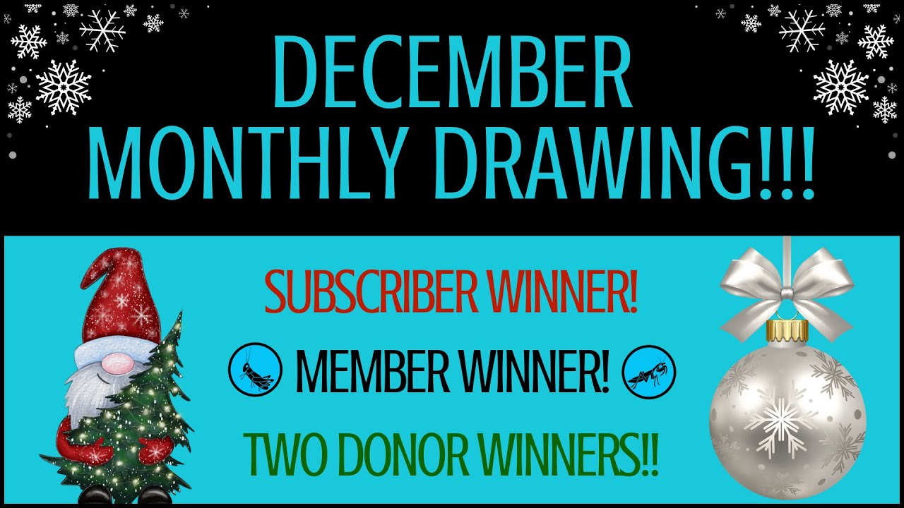 🆓 MONTHLY DRAWING!!! 🌟 DECEMBER 2023 - YouTube