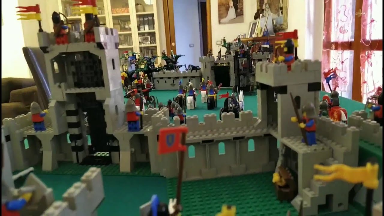 Epic Lego Vintage Medieval Battle Castle Diorama Layout Historic 1980 ...