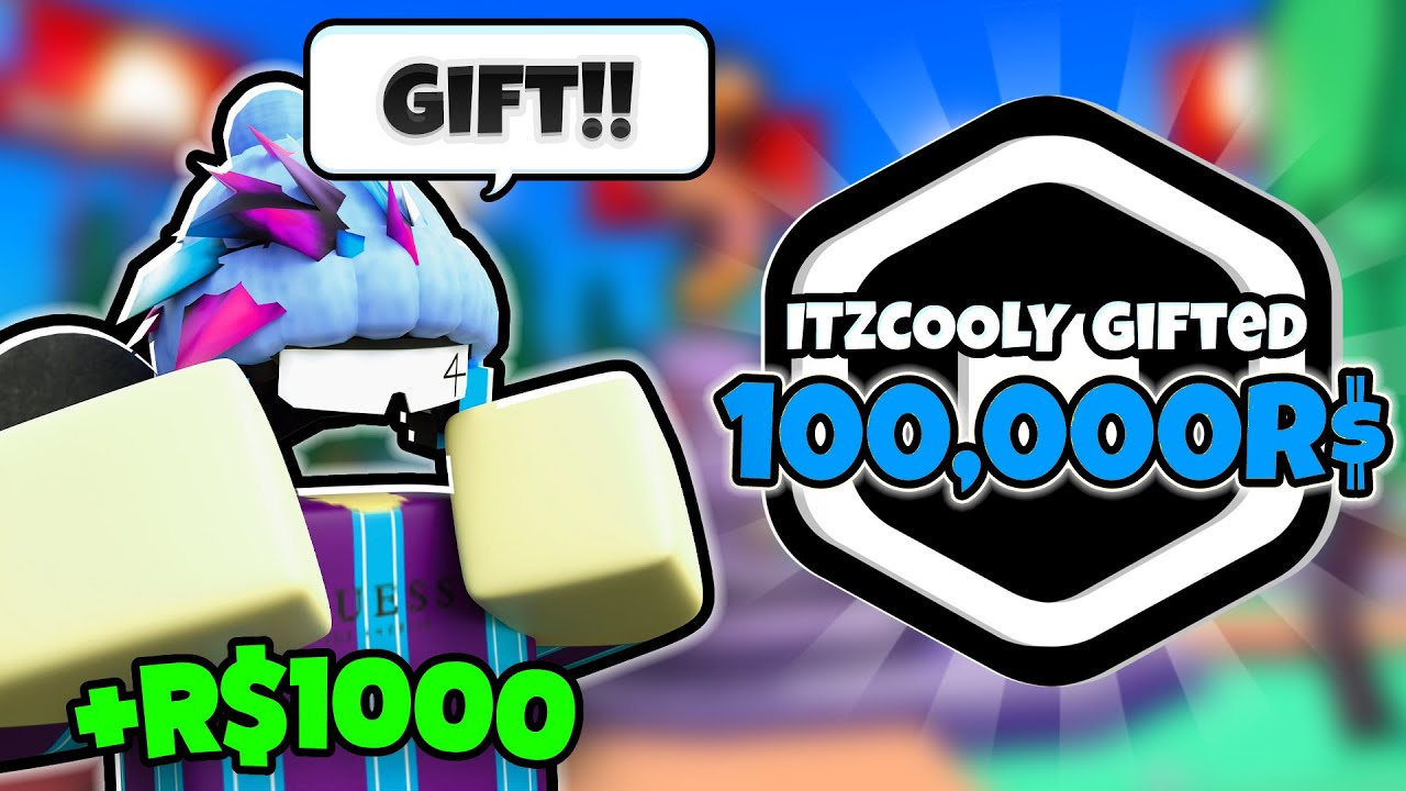 Find The Gift, Win $500 Robux... (Roblox Pls Donate) - YouTube