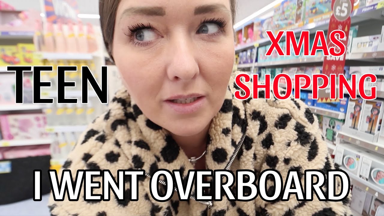 I WENT CRAZY OVERBOARD: CHRISTMAS SHOPPING FOR MY TEENS! - YouTube