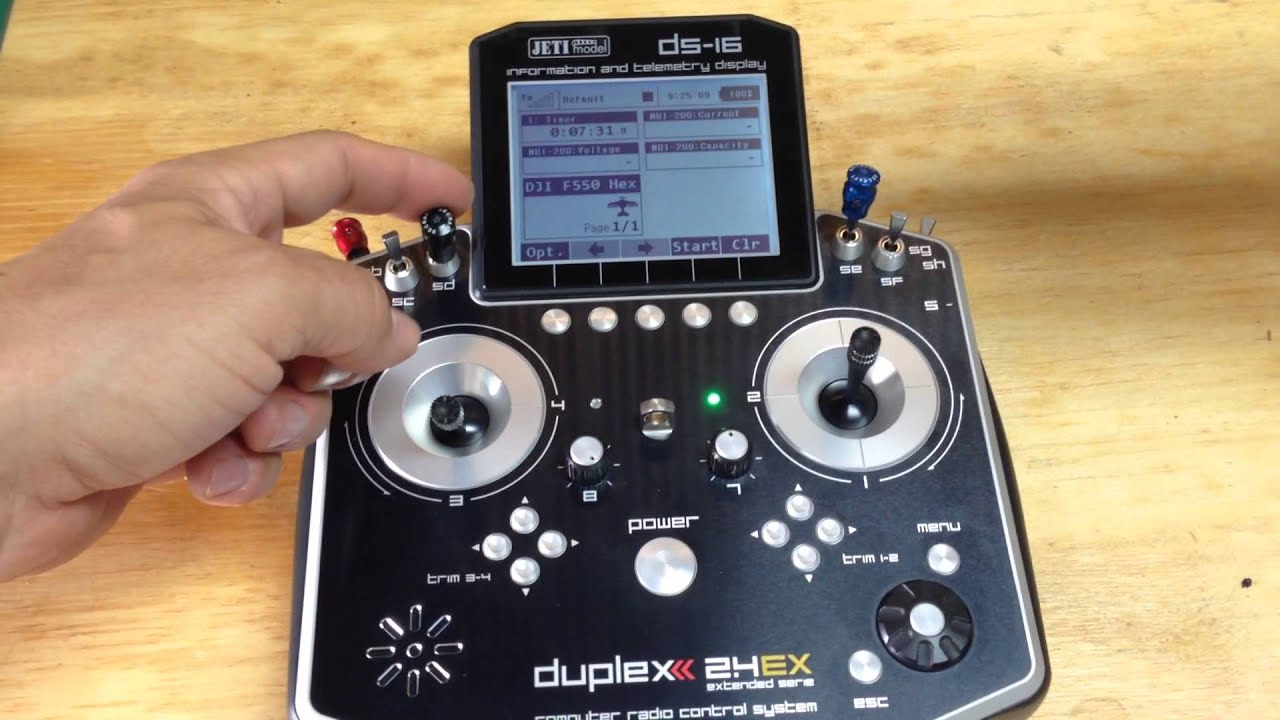 Jeti DS16 setup for DJI Naza - YouTube