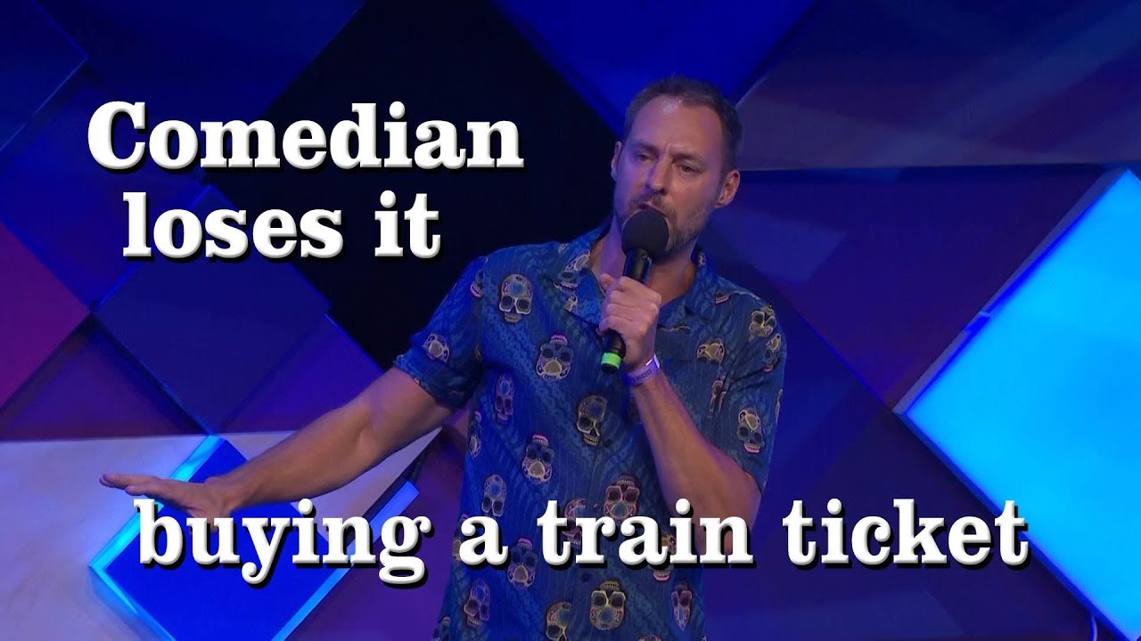 Comedian hates buying a train ticket - YouTube