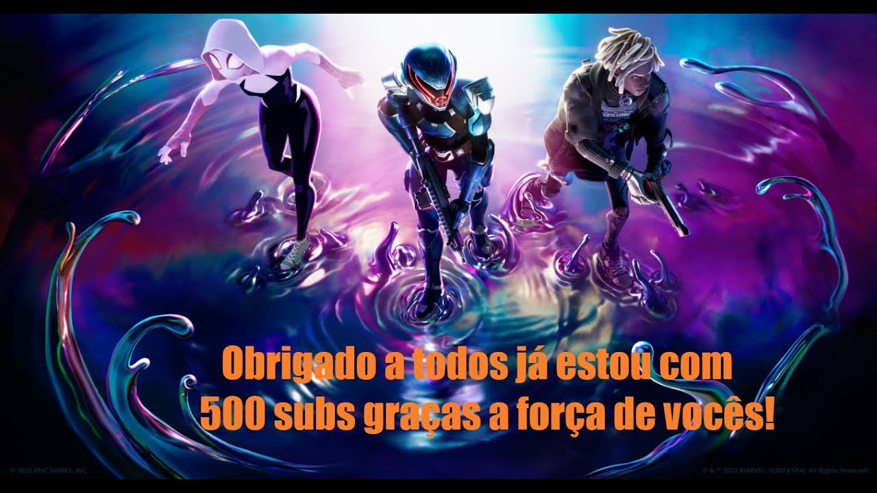 Fortnite :obrigado a todos cheguei a 500 subs graças a vcs:) - YouTube