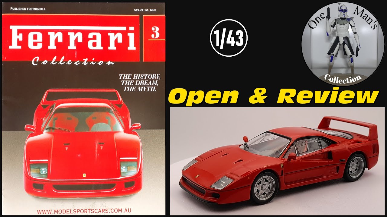 Ferrari Collection Magazine #3 - 1:43 Scale Ferrari F40 1987 - Unboxed ...