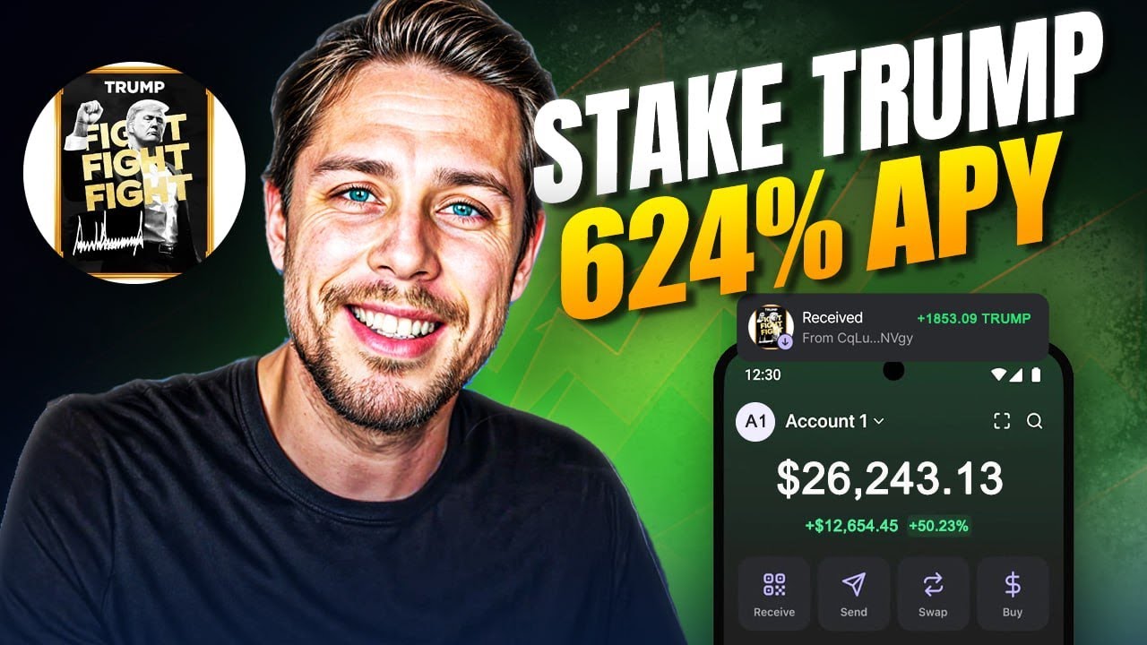 Stake Official Trump Coin for Massive Rewards 🚀 624% APY Guide - YouTube