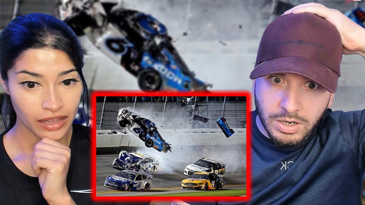 F1 Fans React to The Worst NASCAR Crashes of All Time - YouTube