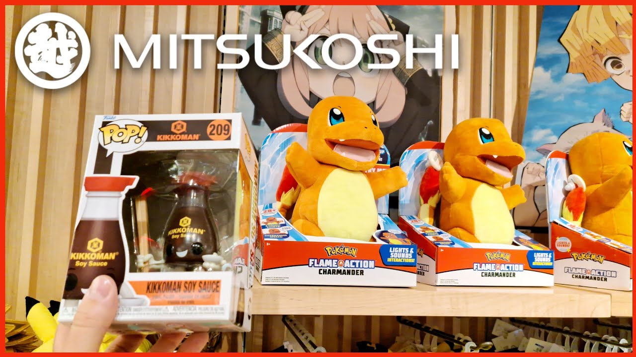 Godzilla, Pokemon, Super Mario, Anime Toys at Mitsukoshi Epcot Japan ...