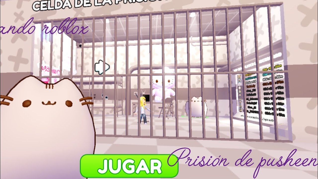 Primer video jugando roblox!!!!! Prisión de pusheen. - YouTube