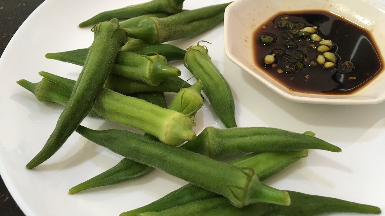 Steam Okra Vegetable Recipe - YouTube