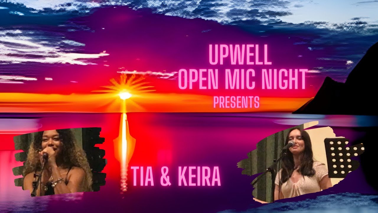 Tia and Keira cover songs by Michael Jackson, Meghan Trainor and Bruno Mars at Upwell Open Mic ...