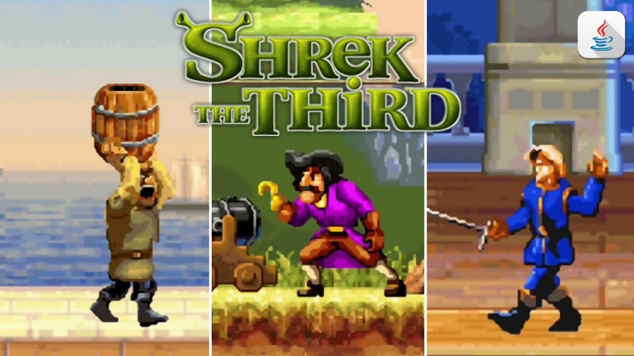 Shrek the Third - All Boss Fights | Java Mobile (J2ME) - YouTube